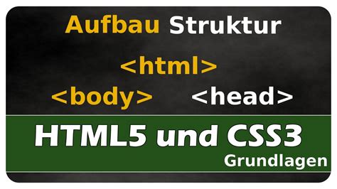 Lets Learn Html5 Und Css3 01 Aufbau Und Struktur Einer Html Datei