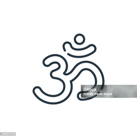 힌두교 벡터 아이콘 힌두교 편집 가능한 뇌졸중 웹 및 모바일 앱 로고 인쇄 매체에 사용하기위한 힌두교 선형 기호 얇은 선 그림 벡터 격리 된 윤곽선 도면입니다 건축에 대한