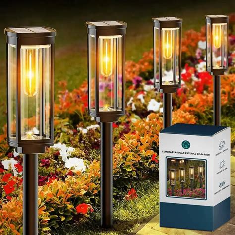 Luminária Solar Externa De Jardim Swanlight Casa Farfelle