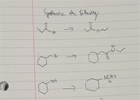 Solved Synthesize The Following