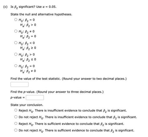 Solved The Estimated Regression Equation For These Data Is