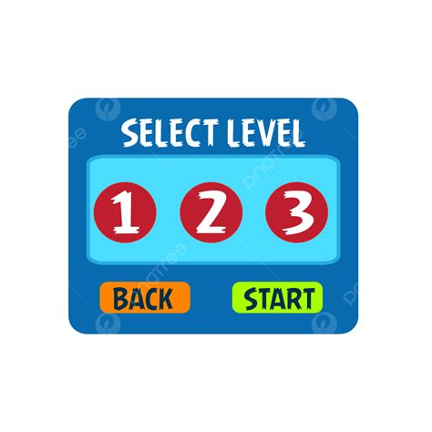 Funny Game Ui Level Selection Board Pop Up Interface Premium Vector Game Button Ui Png And