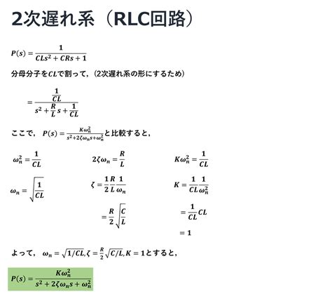 pythonで学ぶ制御工学 第9弾：時間応答（2次遅れ系） python qiita