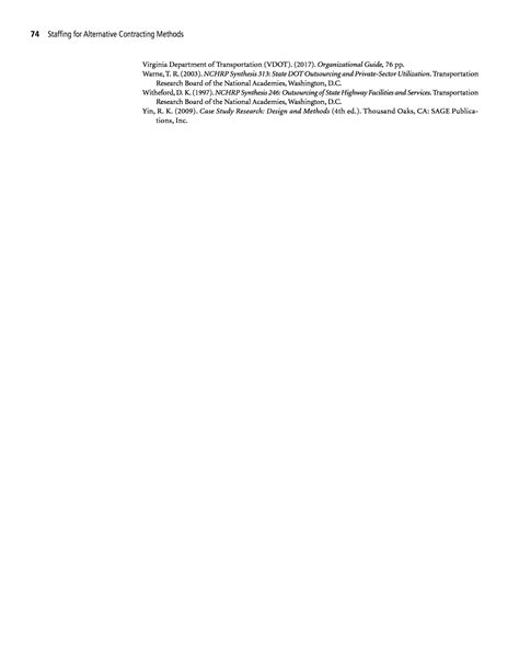 References Staffing For Alternative Contracting Methods The National Academies Press