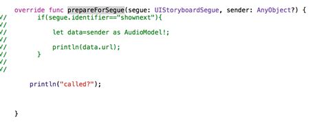 Ios Prepareforsegue Never Got Called Even Though I Set The Segue In