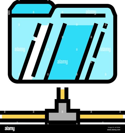 Data Folder Color Icon Vector Illustration Stock Vector Image And Art Alamy