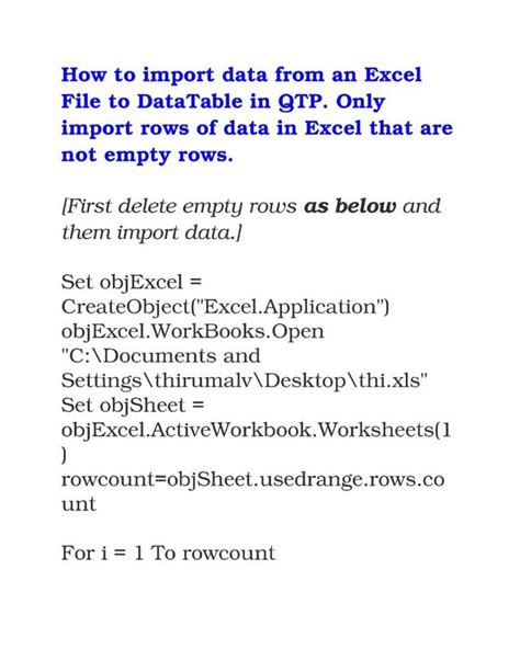 How To Import Data From An Excel File To Datatable Excel Data
