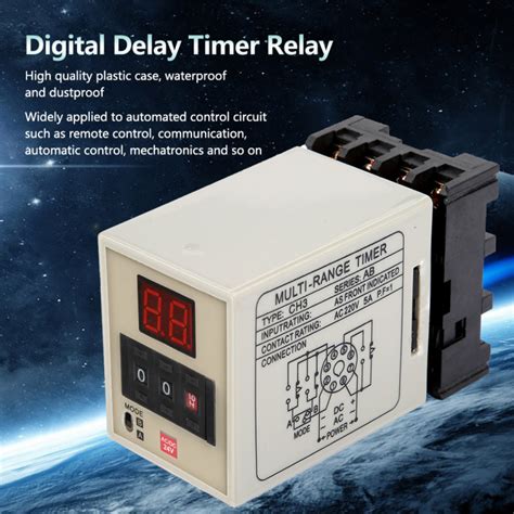 Ah3‑dm Dual Mode Delay Timer Relay 0 01s‑99h Led Display Ac Dc 24v Lazada Ph