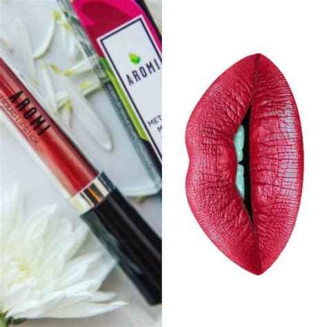Candy Apple Metallic Matte Liquid Lipstick Red Lipstick Etsy