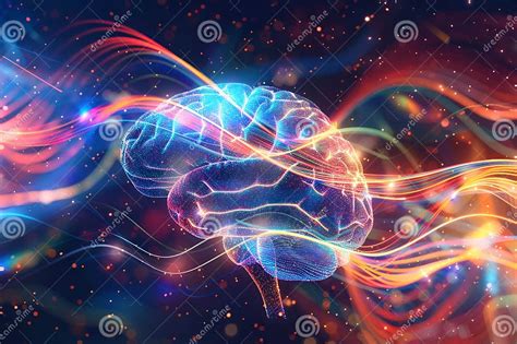 Vibrant Neural Network Visualizing Human Brain And Ai Connectivity