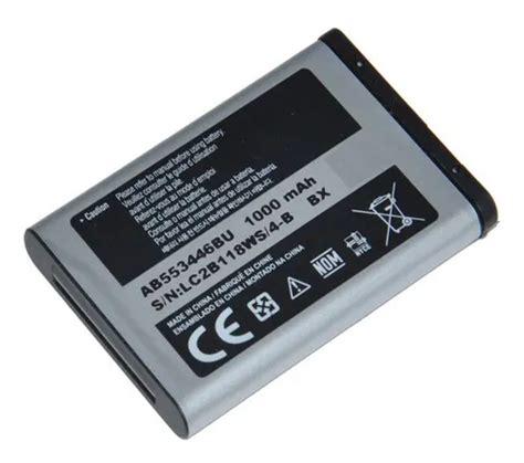 Pila Bateria Ab553446bu Bx C3300 E2120 C5212 1000 Mah | MercadoLibre