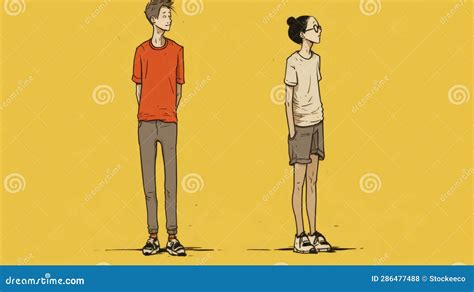 Chinapunk Inspired Cartoon Drawings Of A Genderless Couple In Forced