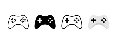 게임 패드 아이콘입니다 조이스틱 벡터 그림입니다 게임 콘솔 기호입니다 비디오 게임 컨트롤러 기호입니다 게임 장치 픽토그램 엔터테인먼트 Vr 시스템 개념 비디오 게임에 대한