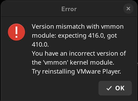 Vmware Issue Rmanjarolinux