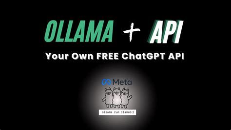 your own free chatgpt api ollama api llama3 2 youtube