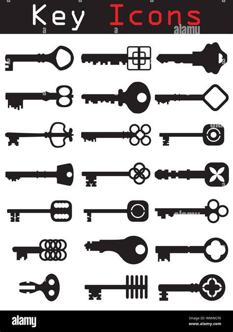 Key Icon Set Stock Vector Image And Art Alamy