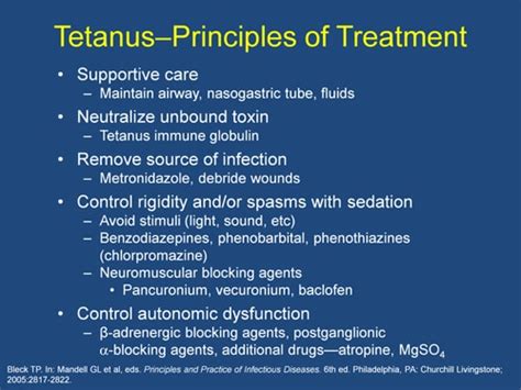 Tetanus Treatment Tetanus Treatment