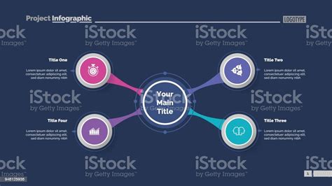Four Option Diagram Template Stock Illustration Download Image Now Abstract Business