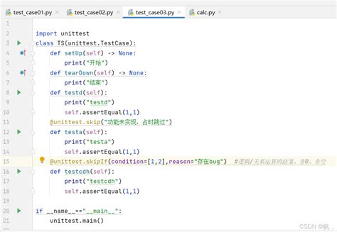 Python单元测试中的skip与skipif：跳过测试用例详解python Skip Csdn博客