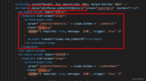 form rules校验：动态table中input校验 table表格里面的input输入框如何校验 csdn博客