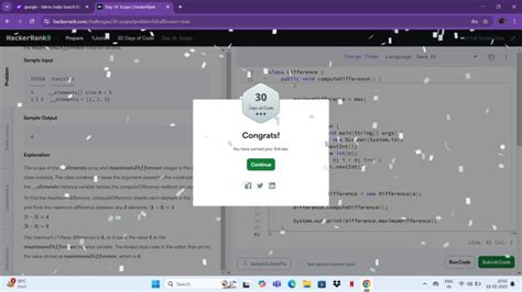 Hackerrank 30daysofcode Programming Coding Raghavi N