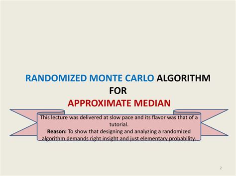 Ppt Randomized Algorithms Cs648 Powerpoint Presentation Free
