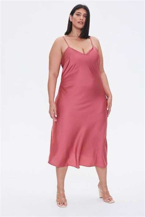 Plus Size Satin Midi Slip Dress Forever 21 Slip Dress Slip Dress