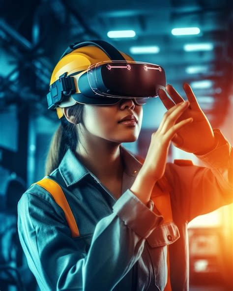 Premium Ai Image Black Woman Engineer Use Augmented Mixed Virtual
