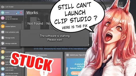 Fix Clip Studio Not Launching Stuck Loading YouTube