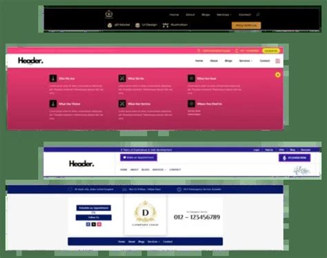 Divi Header Layouts DiviGrid