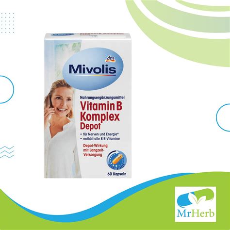 German Vitamin B Complex Pills Mivolis Vitamin B Complex 60 Capsules