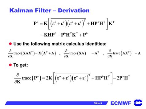 Ppt Ecmwf Data Assimilation Training Course Kalman Filter