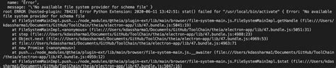 python extension on theia throws errors · issue 7999 · eclipse theia