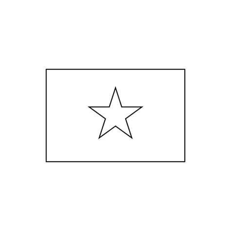Flag Coloring Pages Vietnam 2025