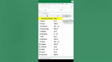 part 1 excel substitute formula best tricks shorts education