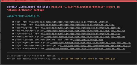 Cannot Find Module Formkitthemestailwindcssgenesis · Issue 560