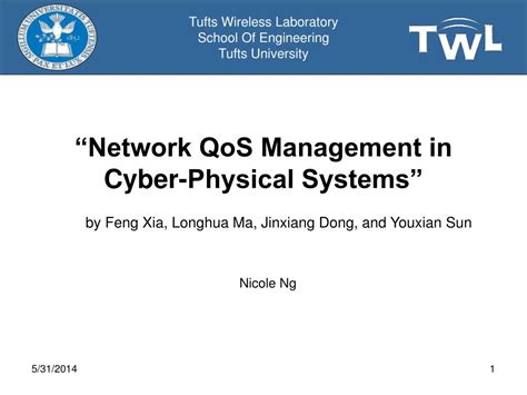 Ppt Network Qos Management In Cyber Physical Systems” Powerpoint Presentation Id551531