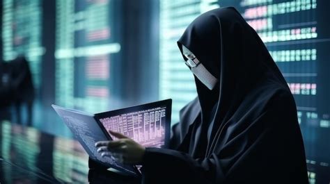 Premium Photo Person In Hooded Jacket Using Computer