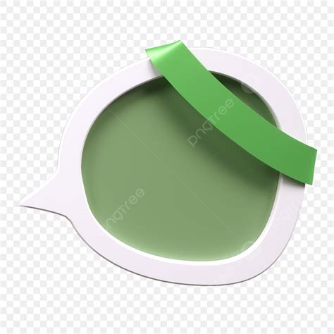 dialog 3d vector dialog bubble 3d rendering green label dialog bubble