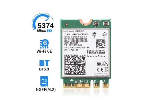 Fenvi Wi Fi E AX Ax WiFi Card Tri Band Mbps G G Wireless Module MU MIMO For
