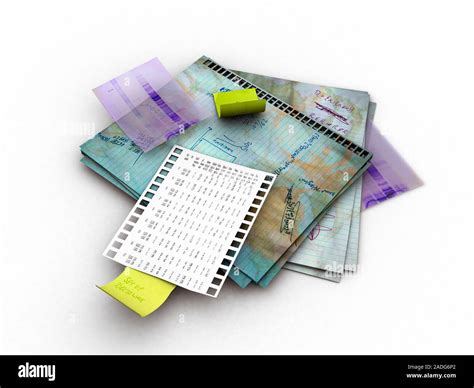 Laboratory Notes Computer Artwork Of Miscellaneous Laboratory Notes