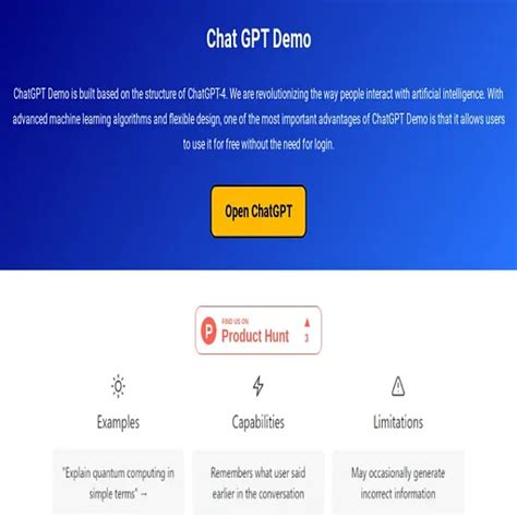 Chat Gpt Demo Tools Ai Powered
