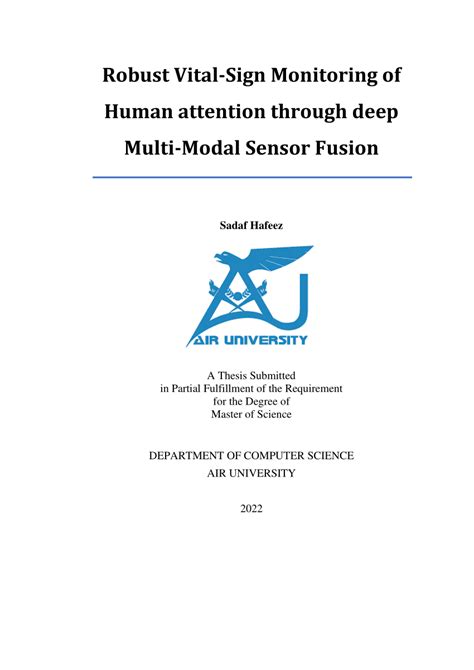 (PDF) Robust Vital-Sign Monitoring of Human attention through deep Multi-Modal Sensor Fusion ...