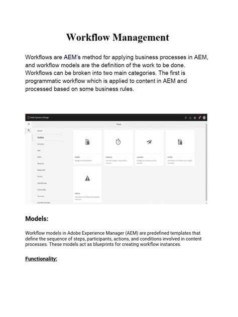 Workflow Management Pdf Workflow Conceptual Model