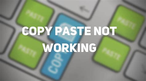 Copy And Paste Not Working In Windows 11