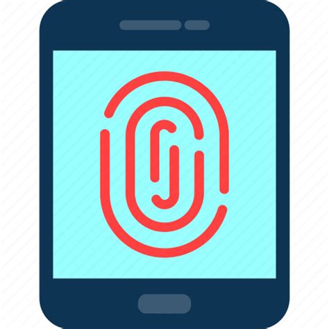 Biometric Fingerprint Identification Scan Security Touch Id Icon