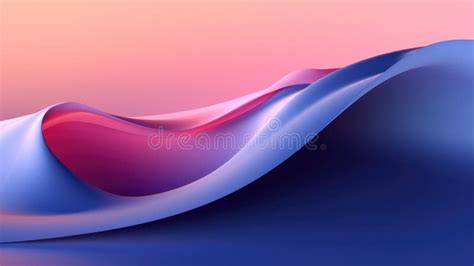 Abstract Colorful Wavy Pattern Flowing In Vibrant Pink And Purple Hues Aig35 Stock