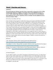 Week 7 Question And Answer Docx Week 7 Question And Answer Question 1 You Need To Plan For The