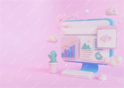 Premium Photo 3d Render Concept Computer Programing Development With