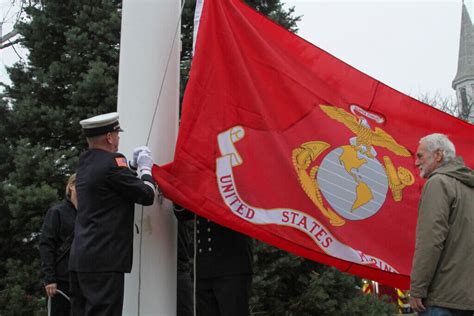 Veterans Day Concord Flag Raising Marks Marines Unflagging Service